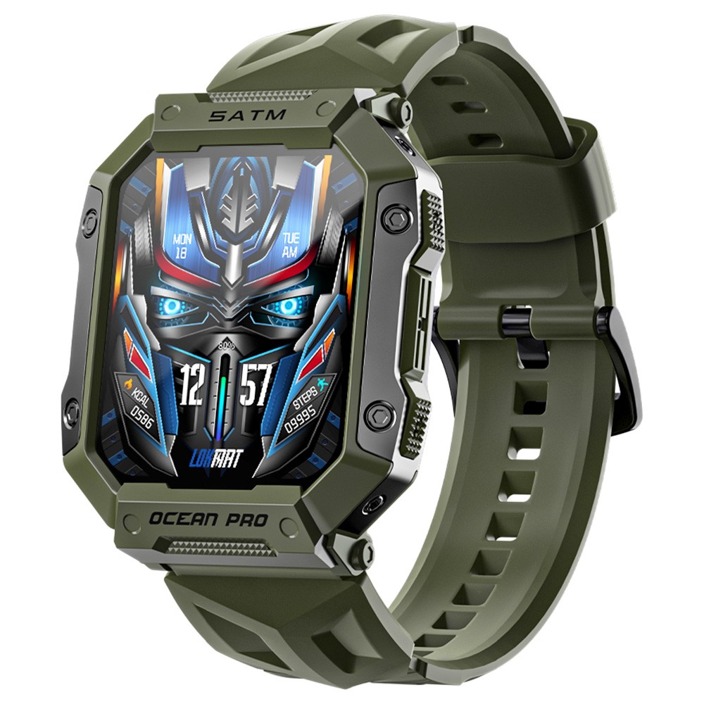 LOKMAT OCEAN PRO Smartwatch 1.85 inch Full Touch Screen Green