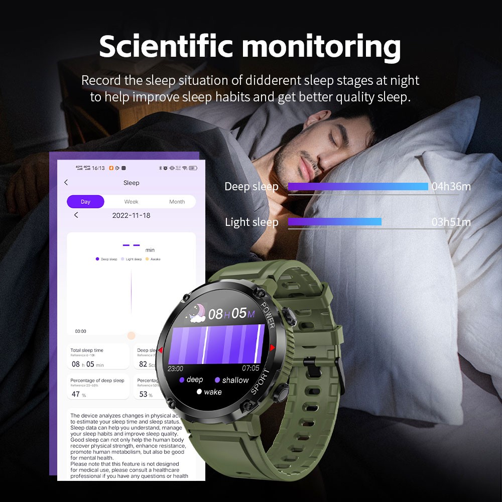LOKMAT ZEUS PRO Bluetooth Calling Watch Black