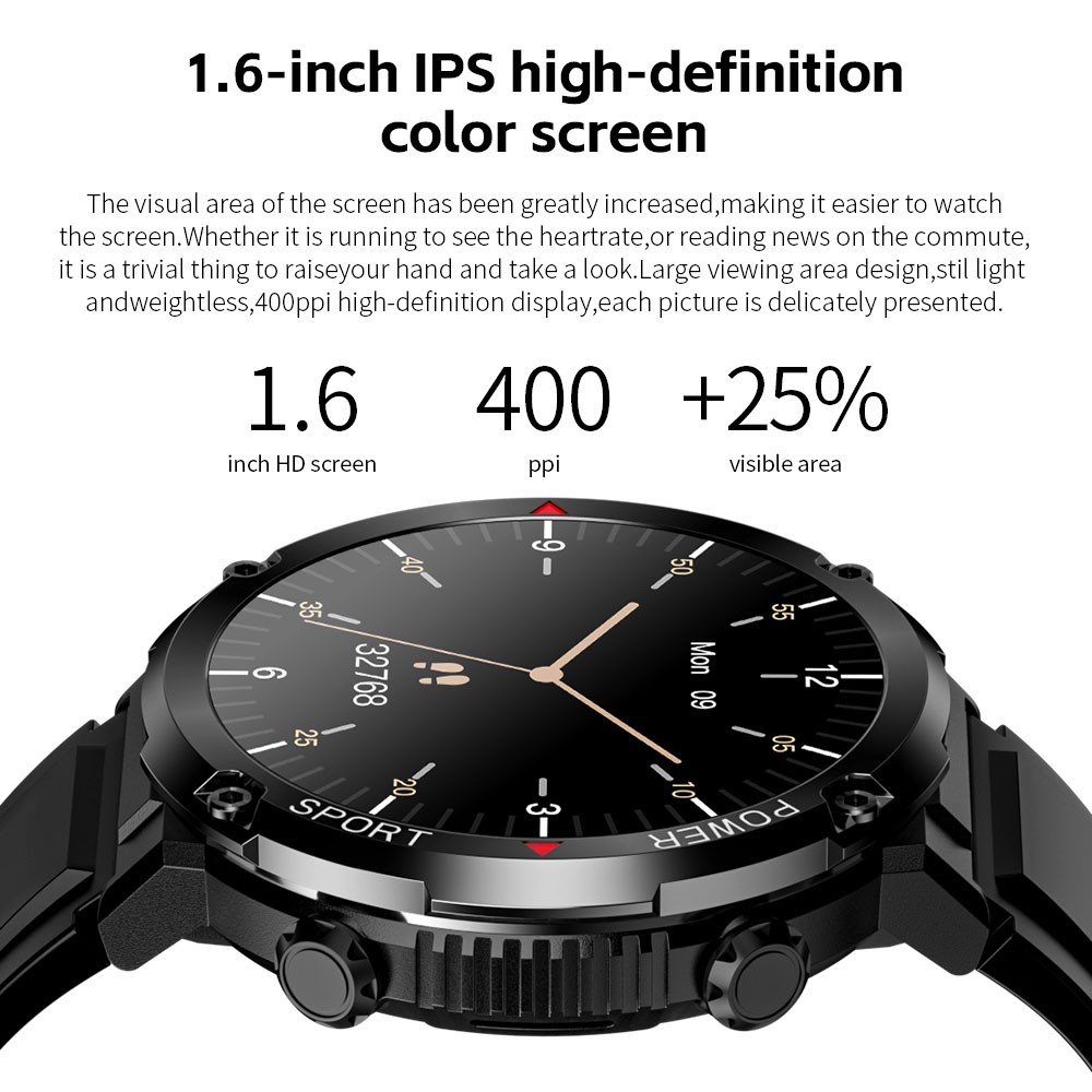 LOKMAT ZEUS PRO Bluetooth Calling Watch Black