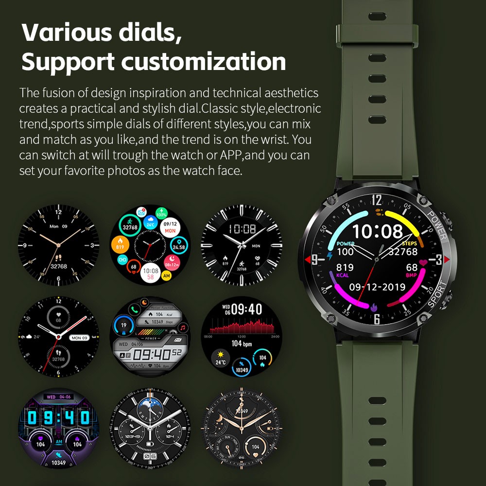 LOKMAT ZEUS PRO Bluetooth Calling Watch Black