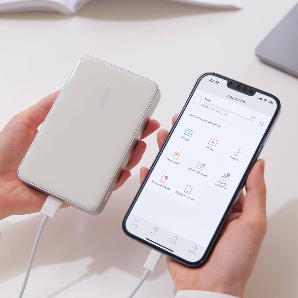 onemodern M6 HDD High-speed External 1TB Hard Drive Pink