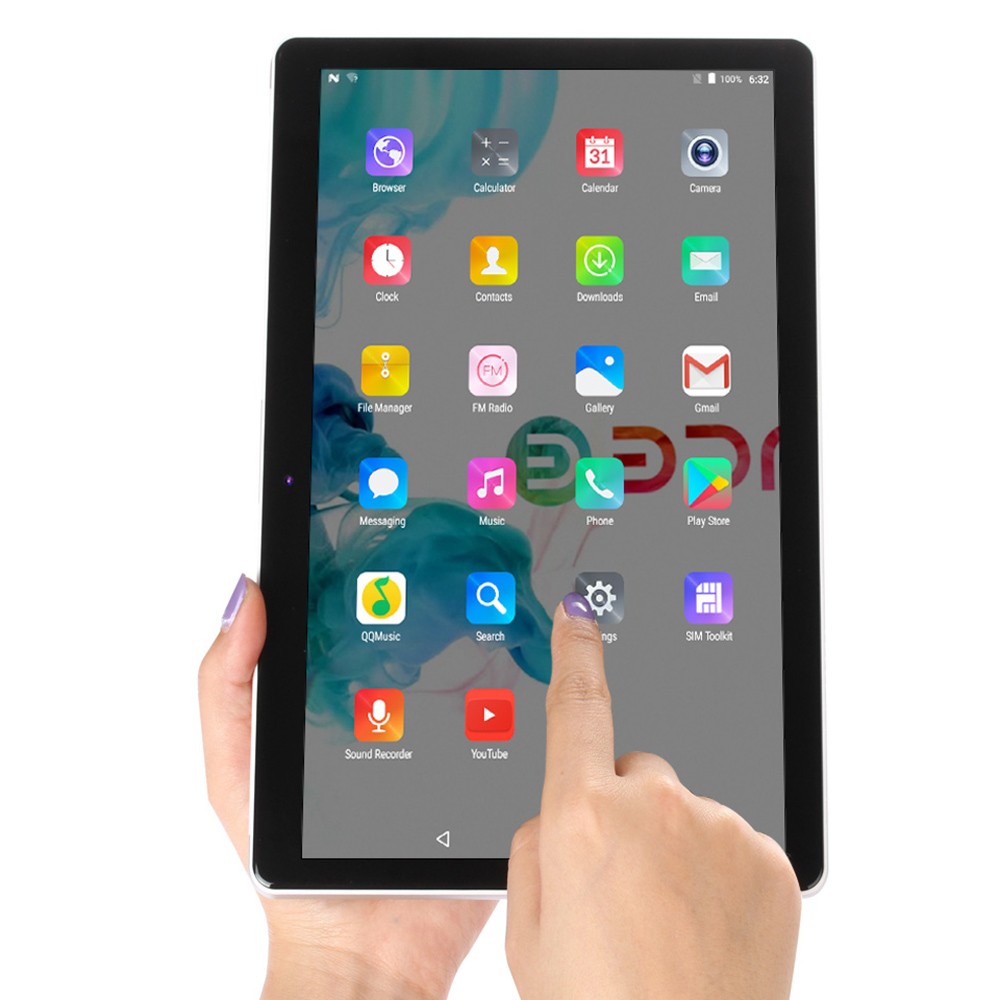 BDF M107 10.1 Inch 4G LTE Tablet for Kids Octa Core Silver