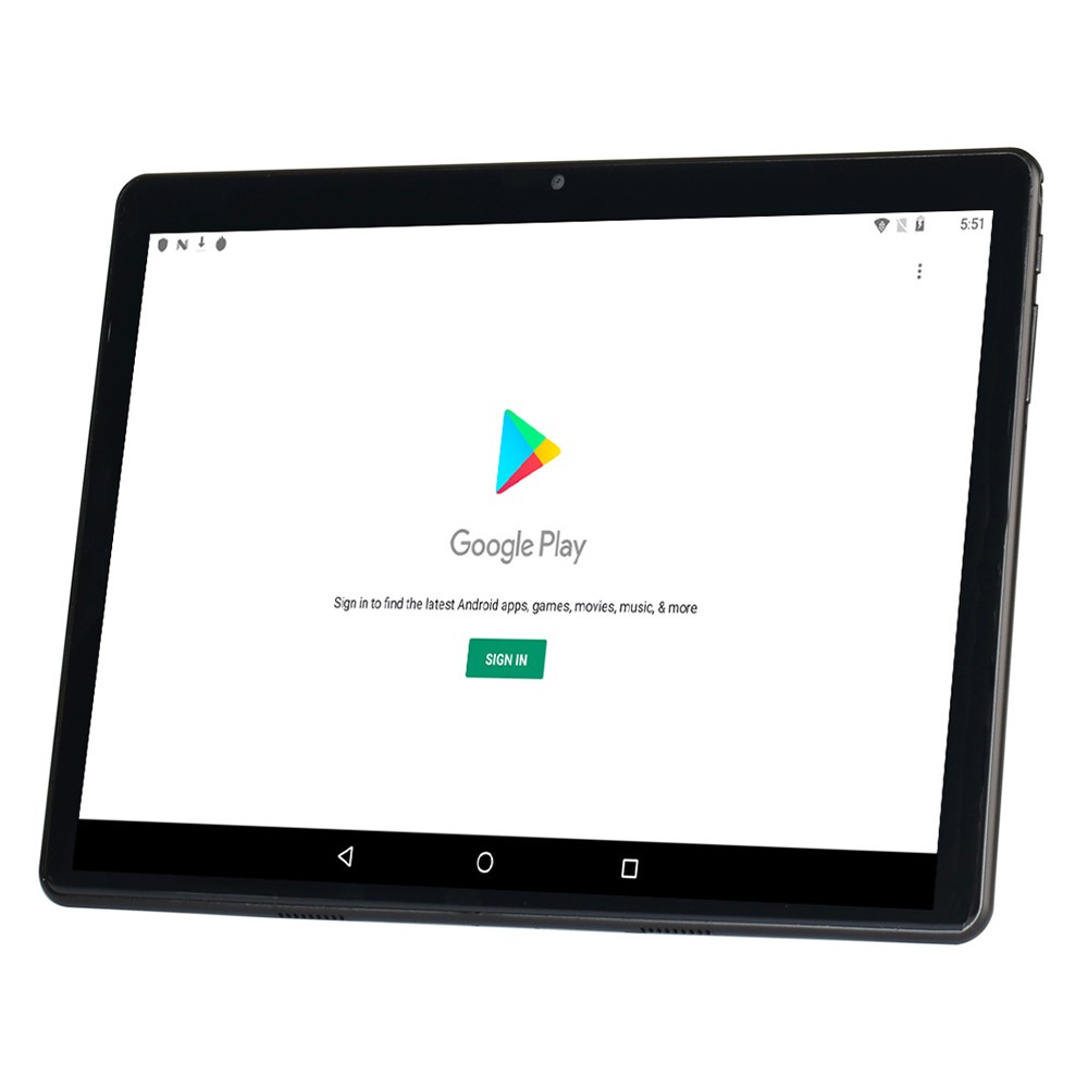 BDF M107 10.1 Inch 4G LTE Tablet with Leather Case Black