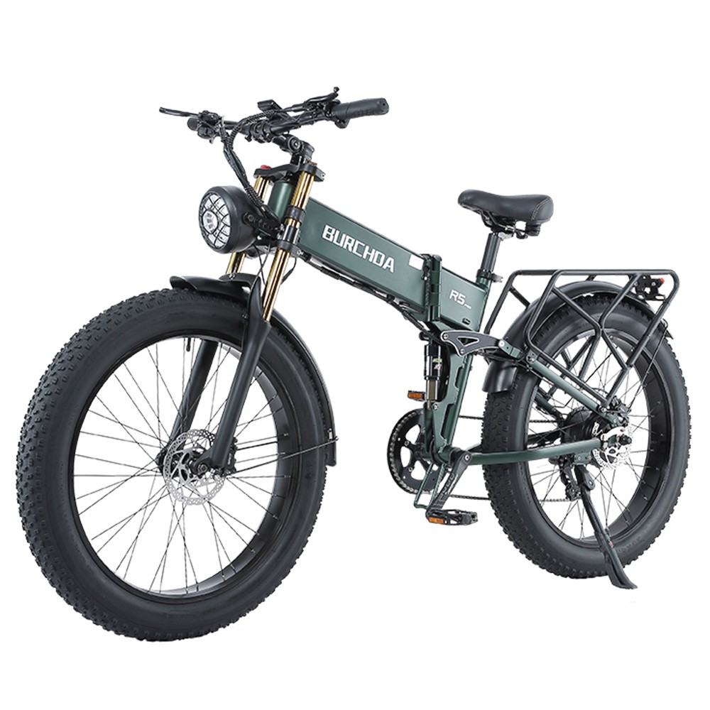 BURCHDA R5 Pro Electric Bike 26in 15AH 1000W Motor 50Km/h Dark Green