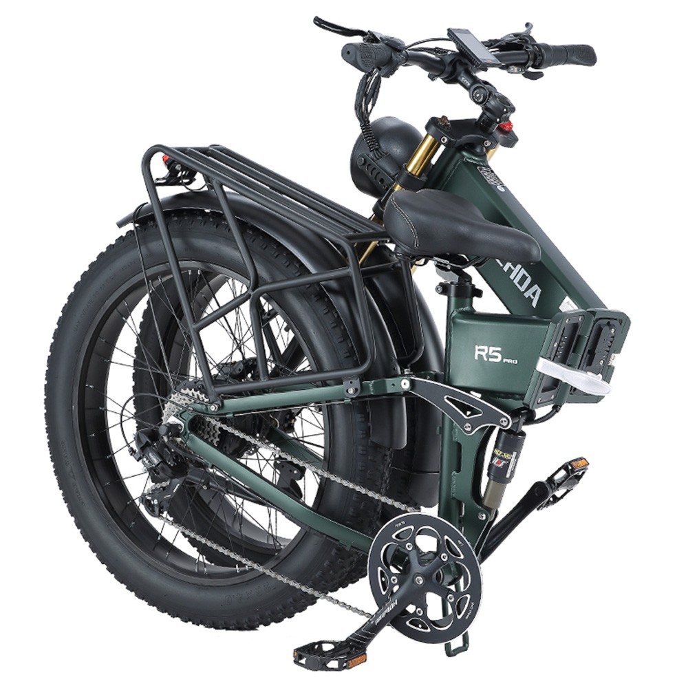 BURCHDA R5 Pro Electric Bike 26in 15AH 1000W Motor 50Km/h Dark Green