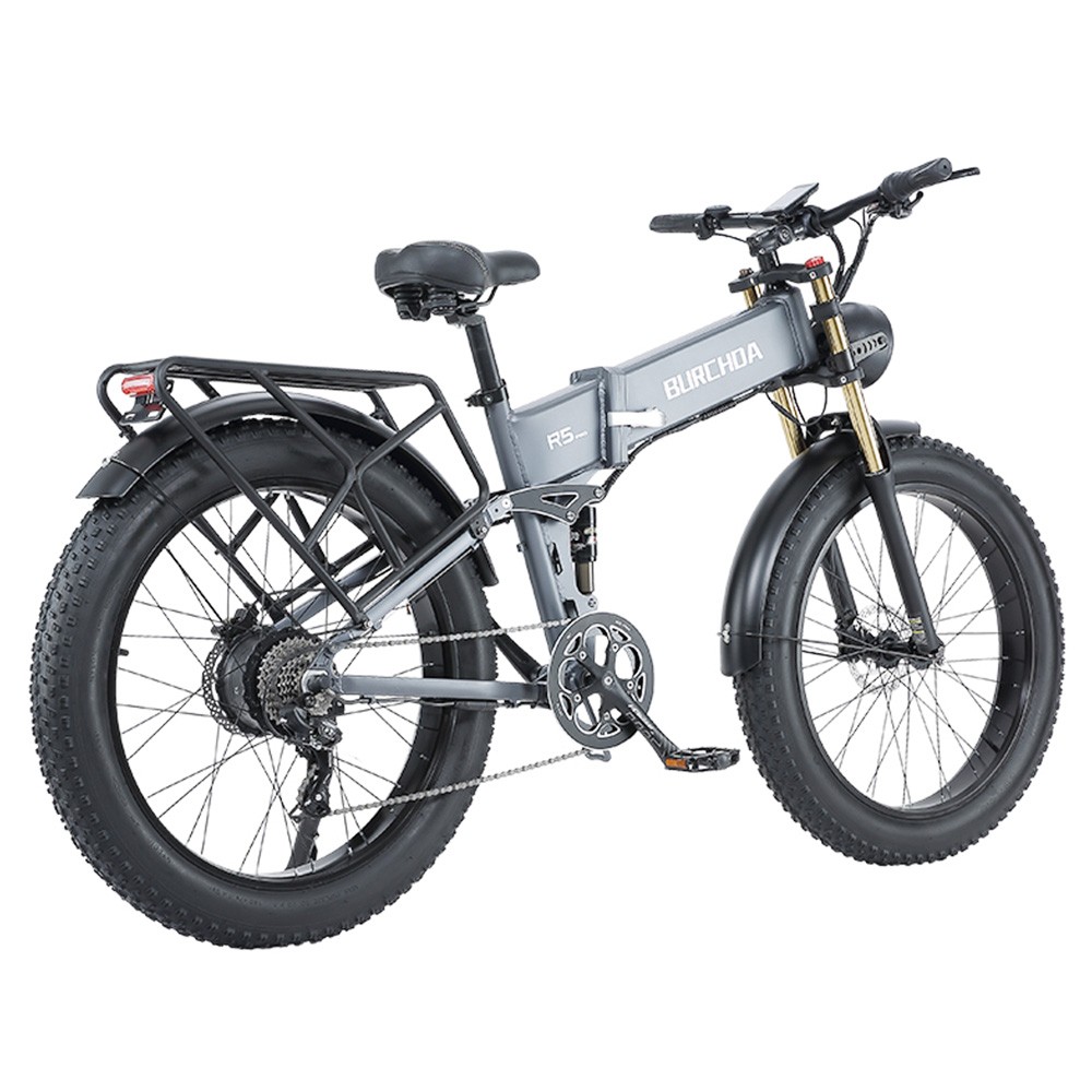 BURCHDA R5 Pro Electric Bike 26*4.0 Inch 15AH 1000W 50Km/h Speed Grey