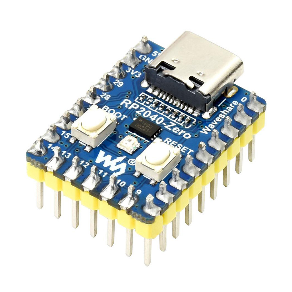 Waveshare MCU Board Based on Raspberry Pi MCU RP2040 2MB with Pre-soldered Header
