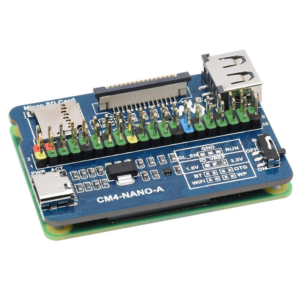 Waveshare Nano Base Board A For Raspberry Pi Compute Module 4