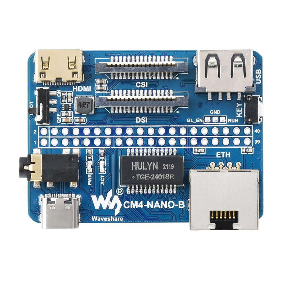 Waveshare Nano Base Board B For Raspberry Pi Compute Module 4