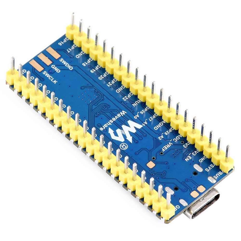 Waveshareb Mcu Board For Raspberry Pi Mcu Rp2040 4mb With Pre Soldered