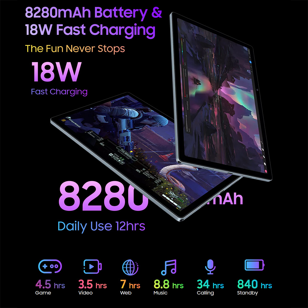 Blackview Tab 15 4G LTE Tablet Pad Octa Core Unisoc T610 Silver