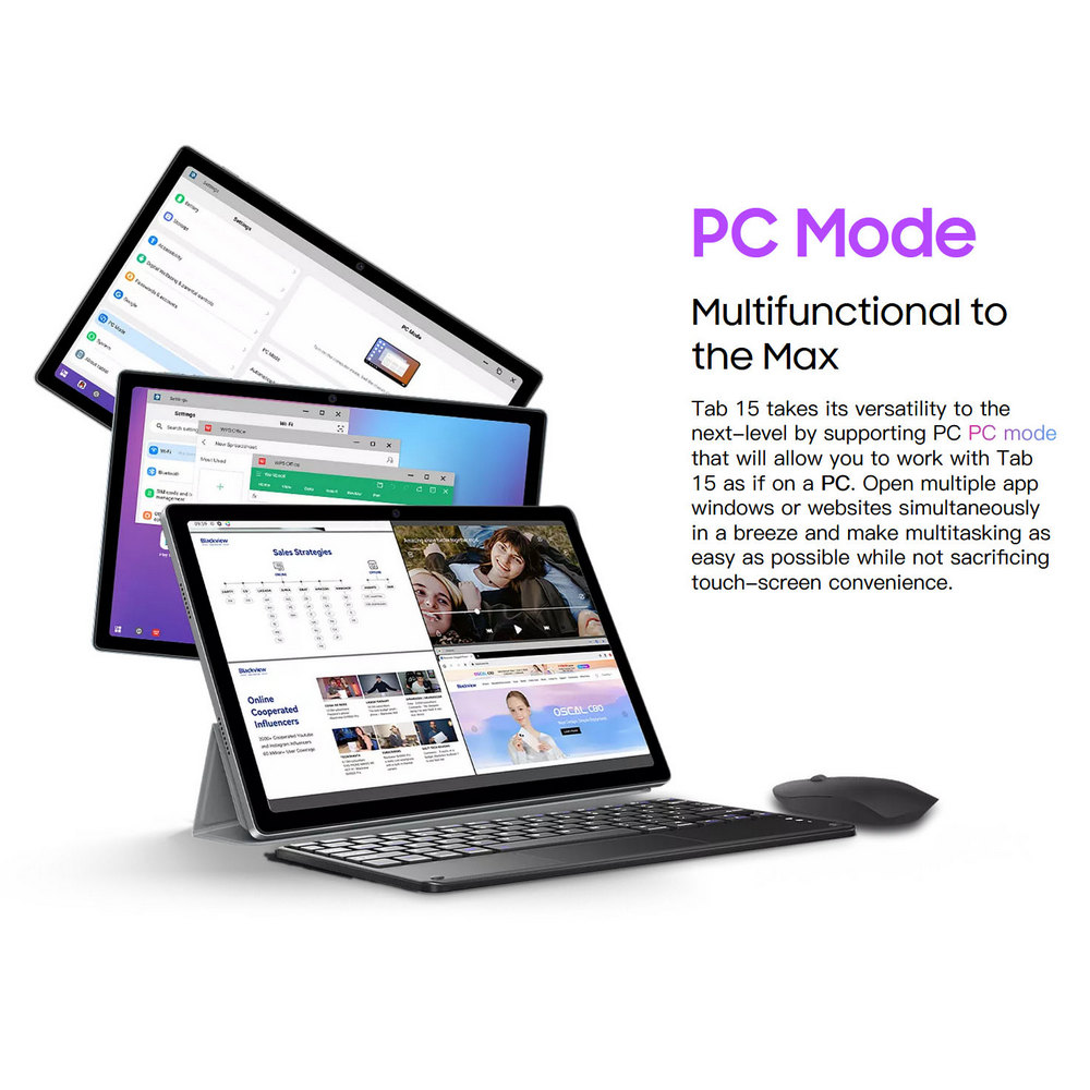 Blackview Tab 15 4G LTE Tablet Pad Octa Core Unisoc T610 Silver