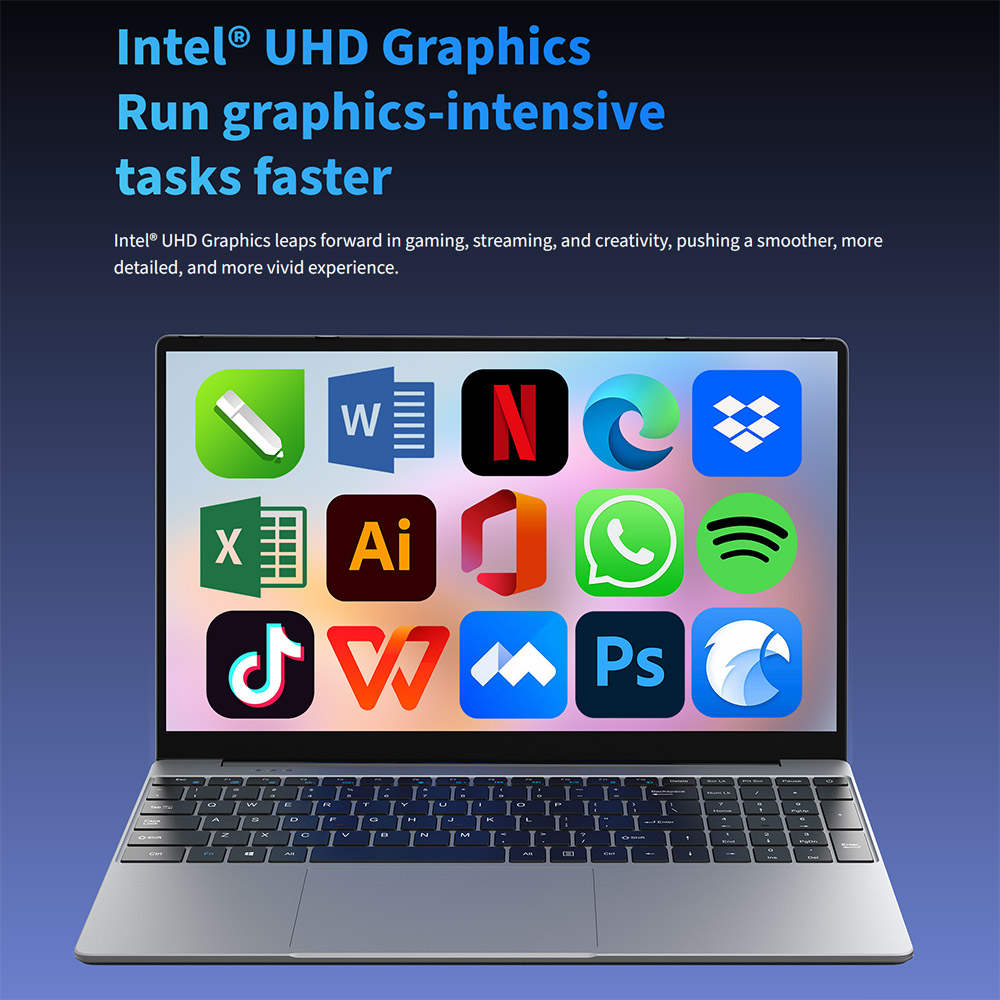 ALLDOCUBE GT BOOK 15 LAPTOP intel Celeron N5100 12GB RAM 256GB EU Plug