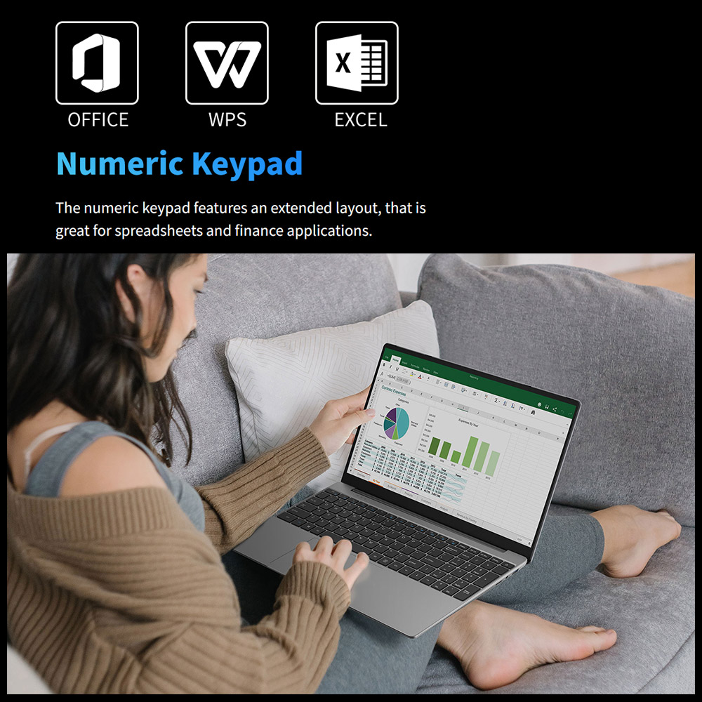 ALLDOCUBE GT BOOK 15 LAPTOP intel Celeron N5100 12GB RAM 256GB EU Plug