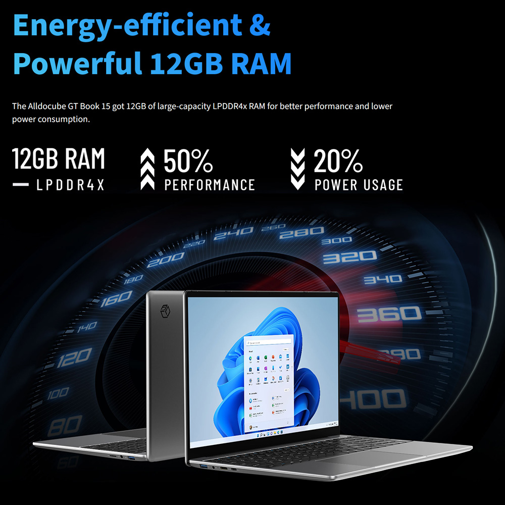 ALLDOCUBE GT BOOK 15 LAPTOP intel Celeron N5100 12GB RAM 256GB EU Plug