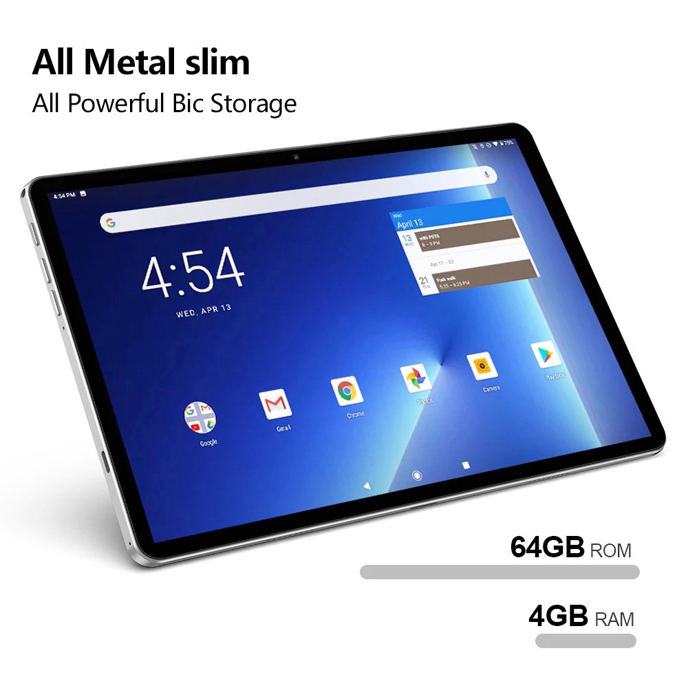 BDF P40 10.1 inch Tablet 4GB RAM 64GB ROM Grey