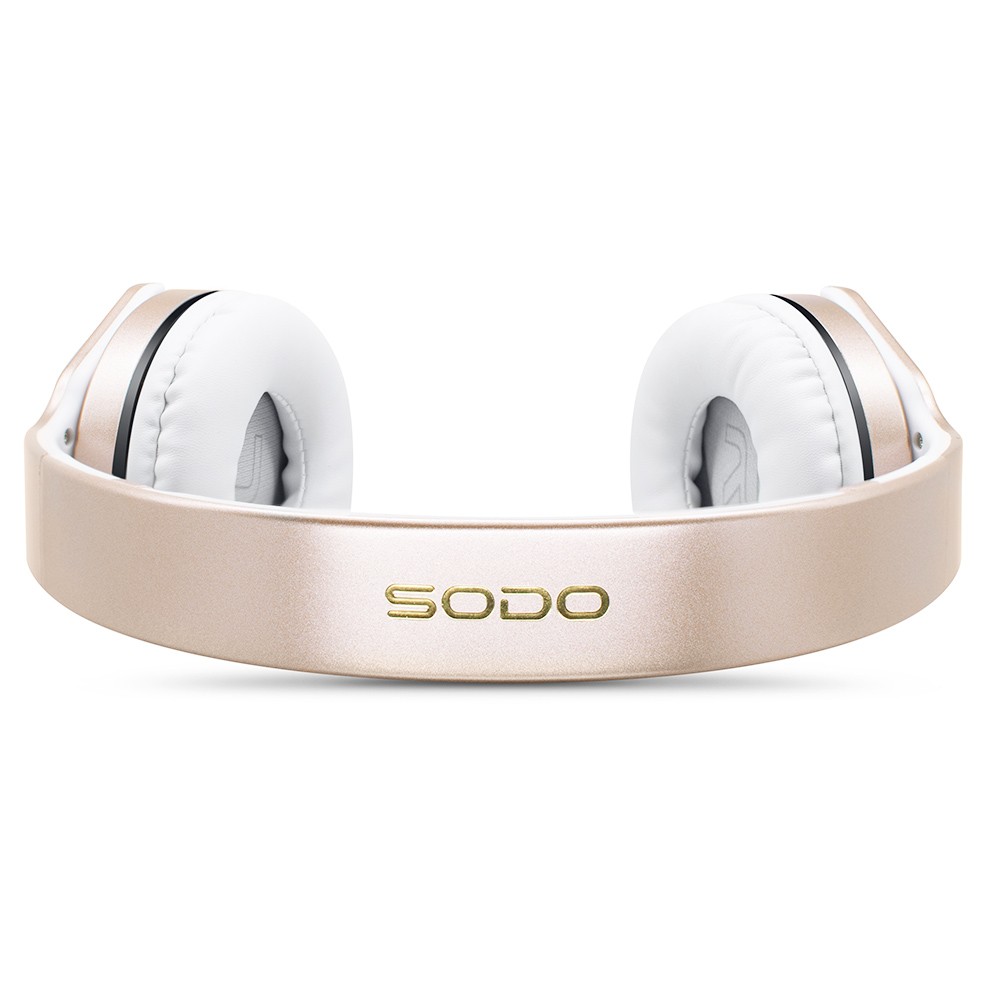SODO MH3 2-in-1 Wireless Bluetooth On-Ear Headphone Gold