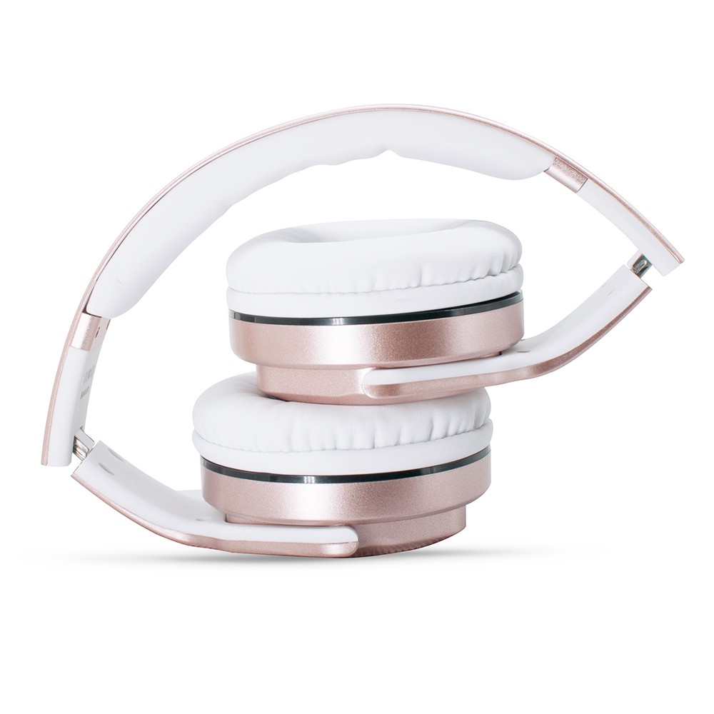 SODO MH3 2-in-1 Wireless Bluetooth On-Ear Headphone Rose Gold