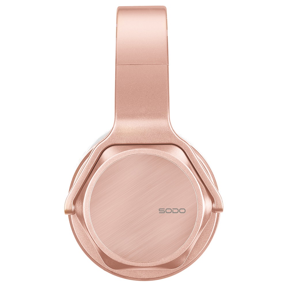 SODO MH3 2-in-1 Wireless Bluetooth On-Ear Headphone Rose Gold