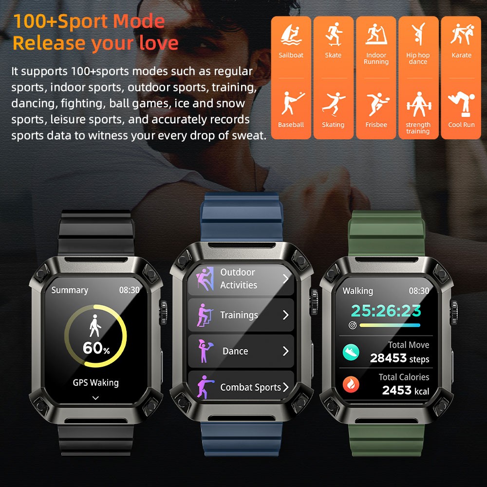 LOKMAT OCEAN 2 PRO Bluetooth Call Smartwatch Green