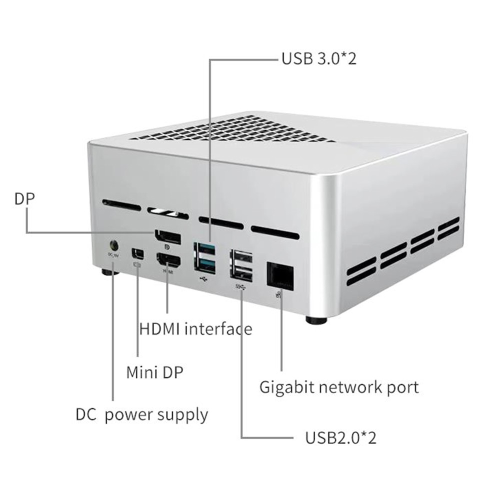 RX1 Mini PC Windows 11 4K Mini PC 8+256GB US