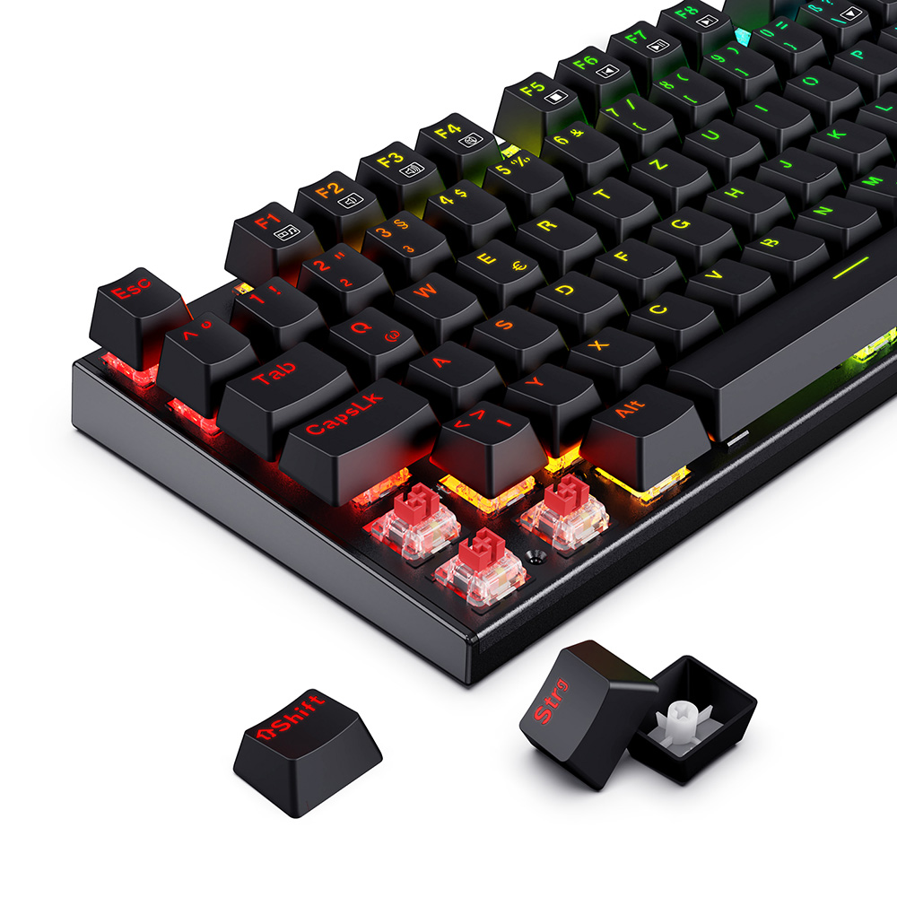 Redragon 105-Key Mechanical Keyboard RGB Backlit German Layout