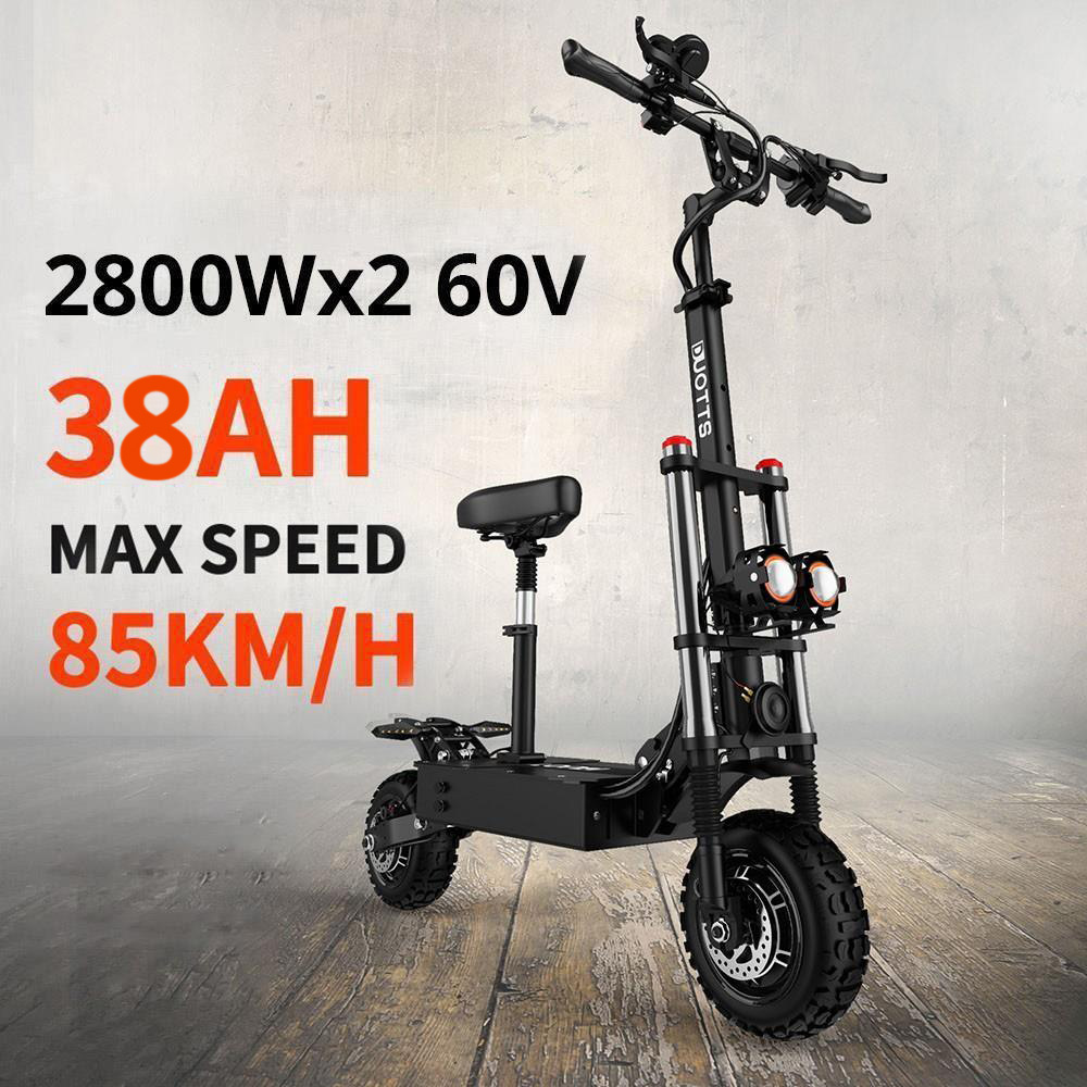 DUOTTS D88 Electric Scooter 11in 85KM/H 60V 38Ah 2800W*2 Dual Motor
