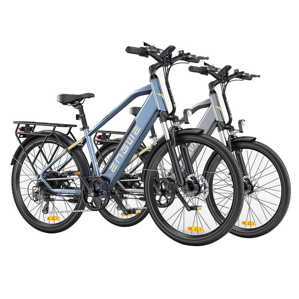 ENGWE P26 E-bike 26 Inch 250W Motor 36V 17AH Battery 25Km/h Speed Grey