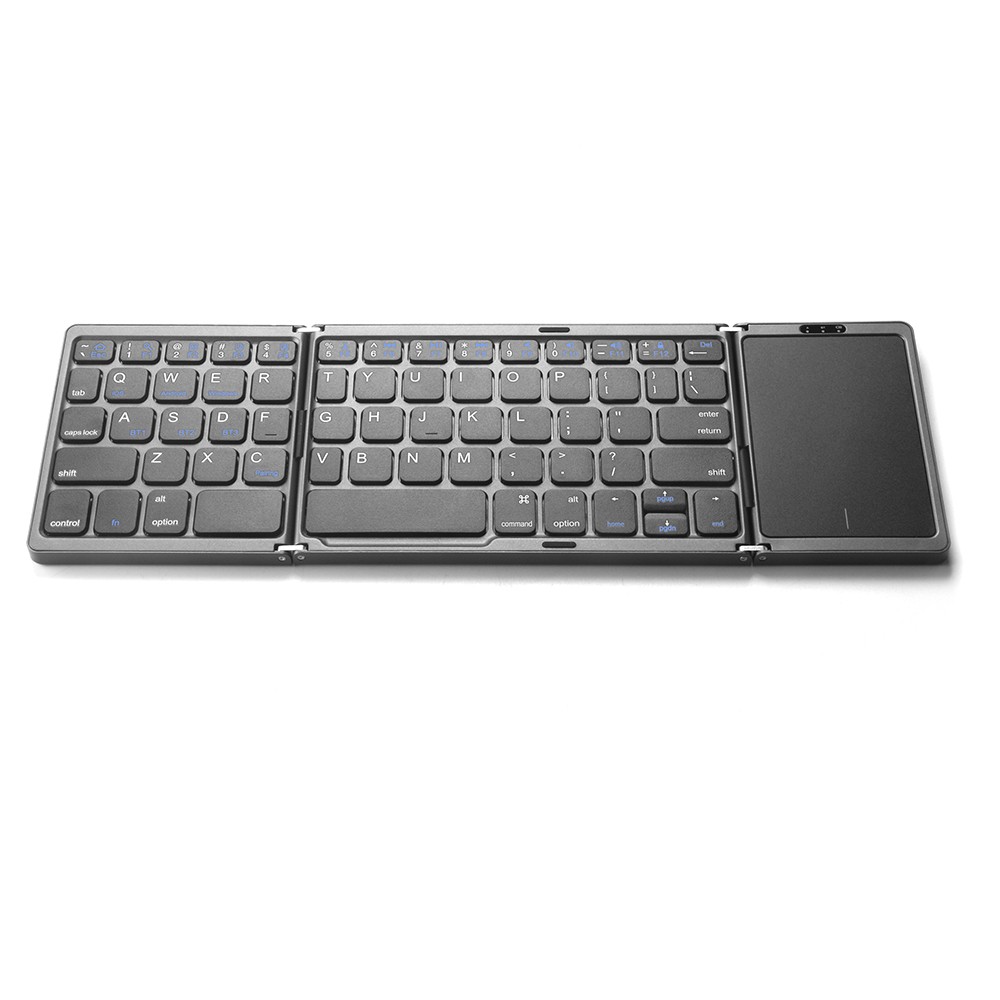 Foldable Bluetooth Wireless Keyboard Grey
