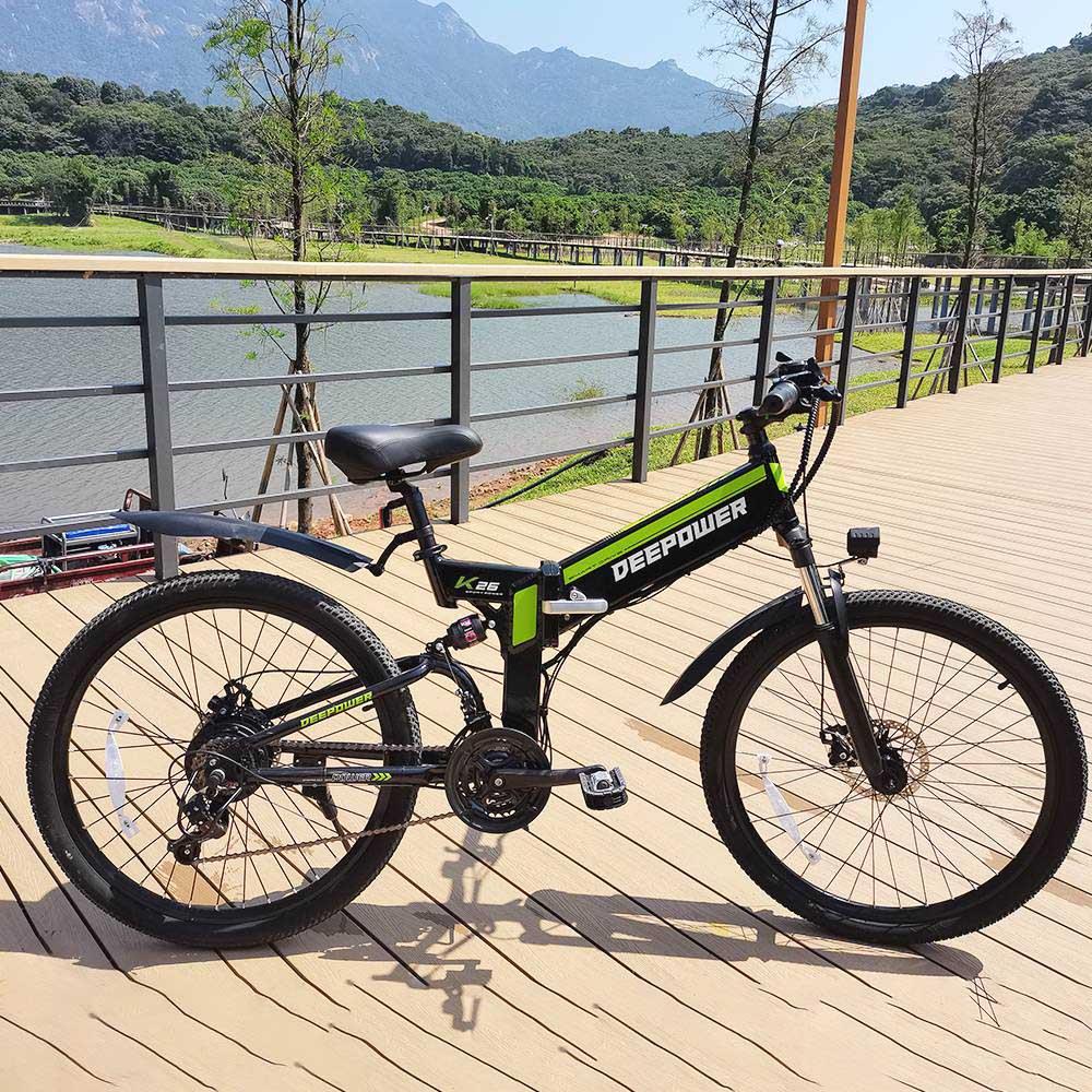 DEEPOWER K26 Electric Bike 26 Inch 48V 500W Motor 12.8Ah 35Km/h Speed