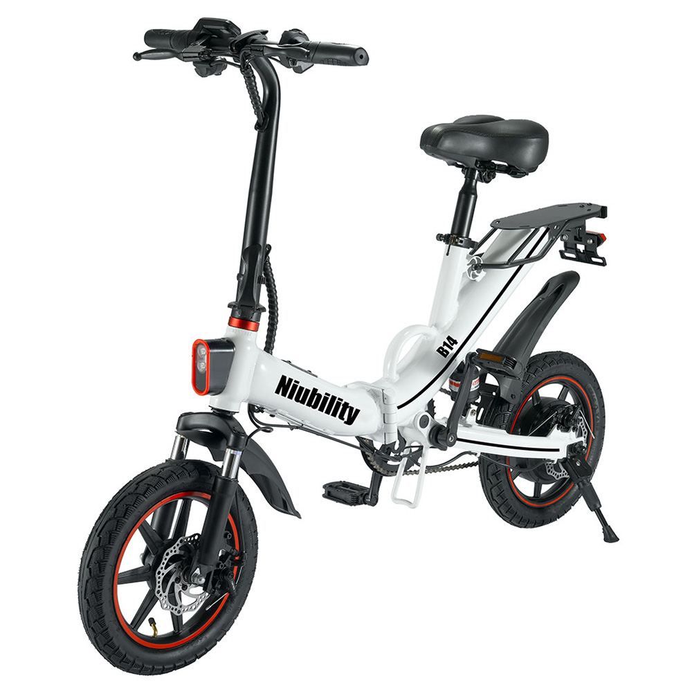 Niubility B14 Folding Ebike 14 Inch 15Ah Battery 25Km/h 400W White