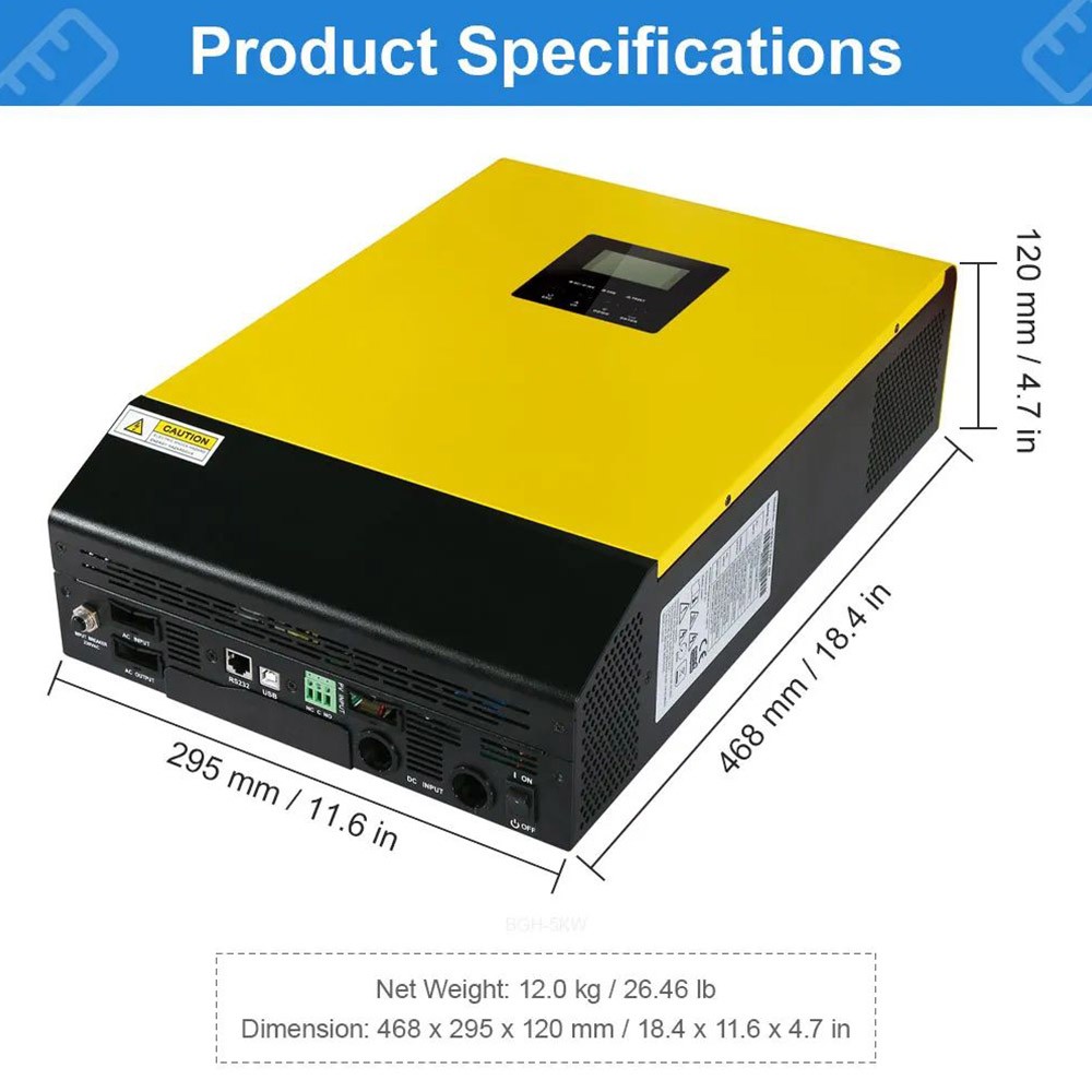 DAXTROMN 5000W Hybrid Solar Inverter