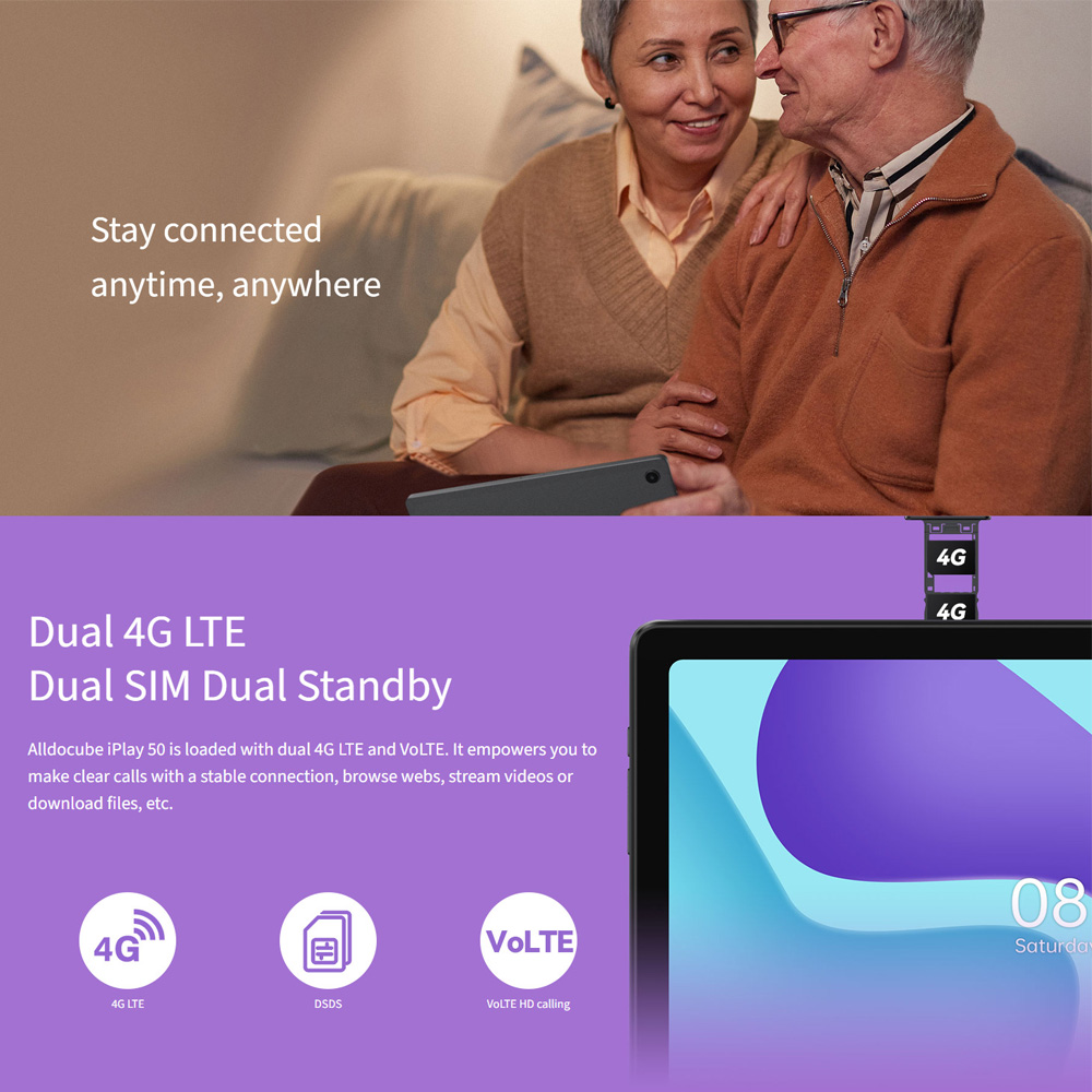 Alldocube iPlay 50 4G LTE Tablet 50 6+128GB