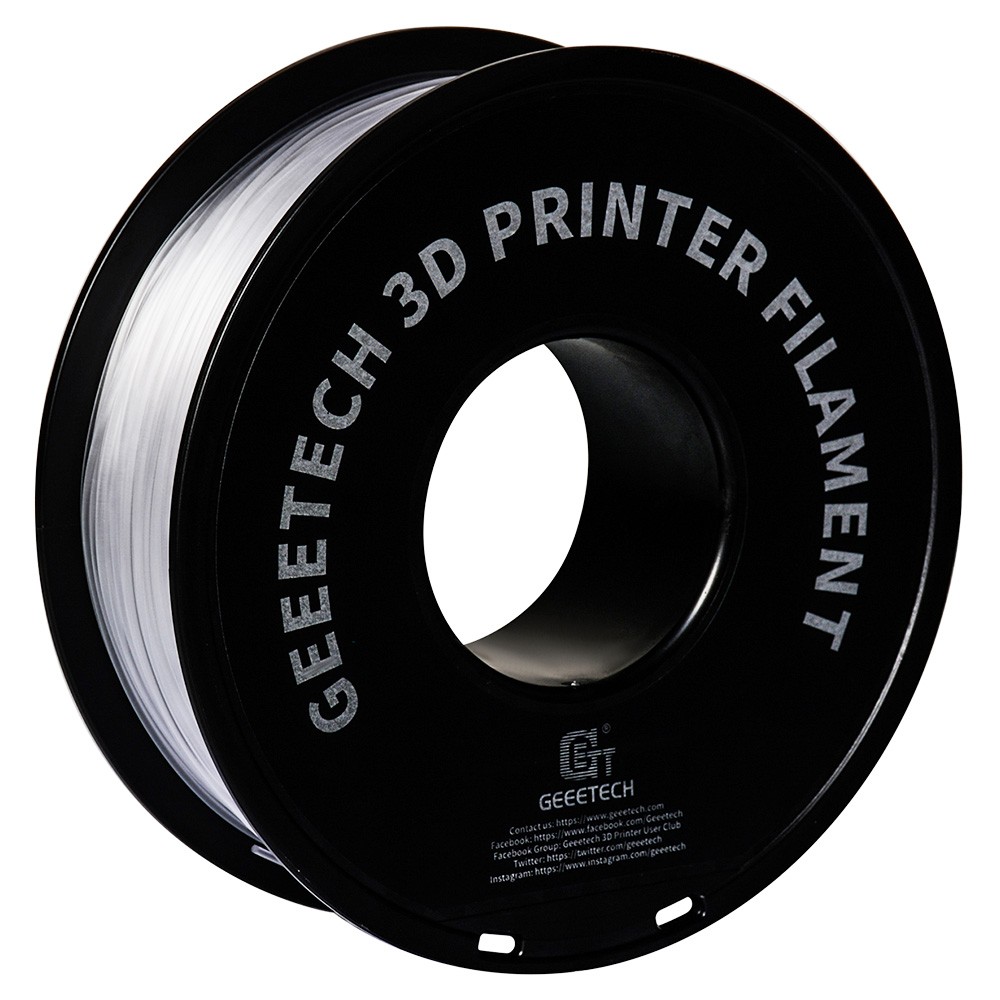 Geeetech PETG Filament for 3D Printer Transparent