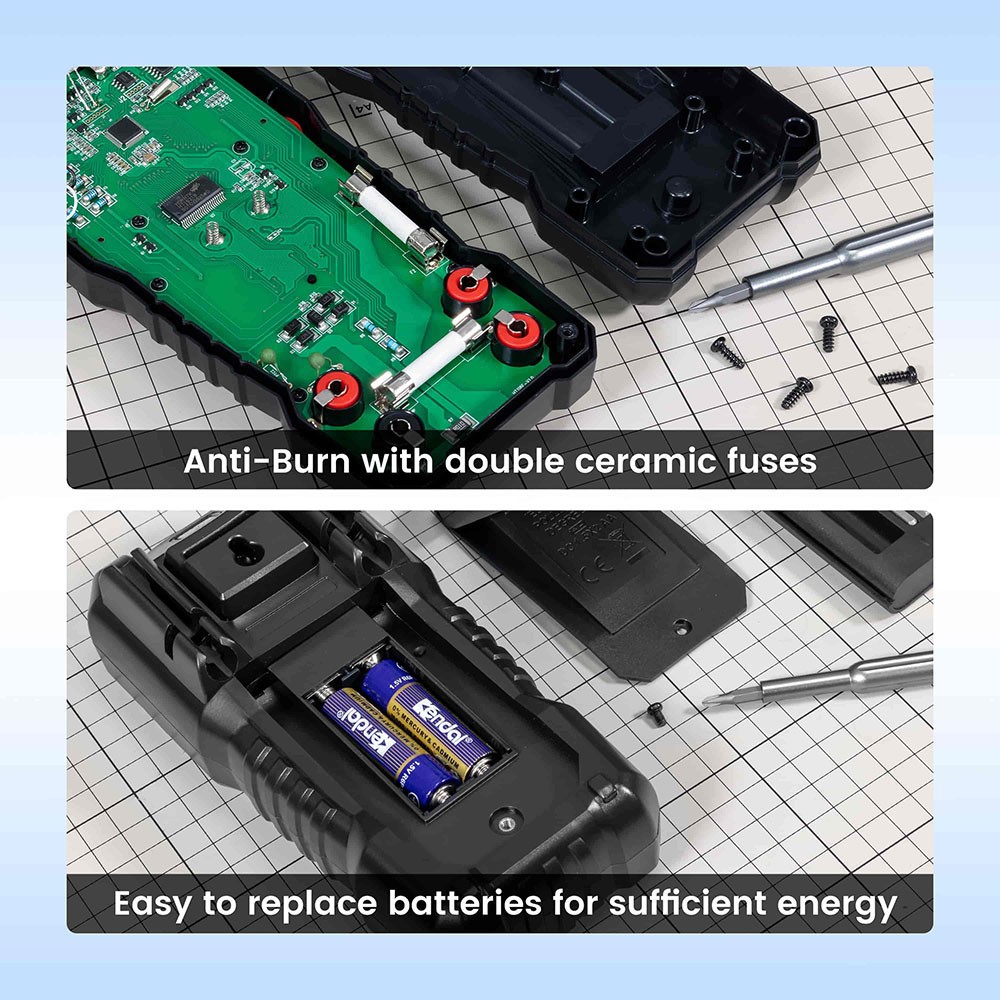 KAIWEETS HT118E Digital AC/DC Multimeter Black