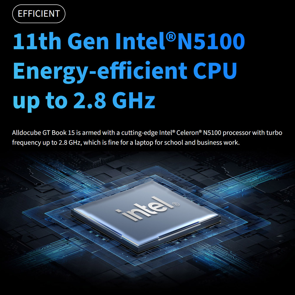ALLDOCUBE GT BOOK 15 LAPTOP intel Celeron N5100 12GB RAM 512GB EU Plug