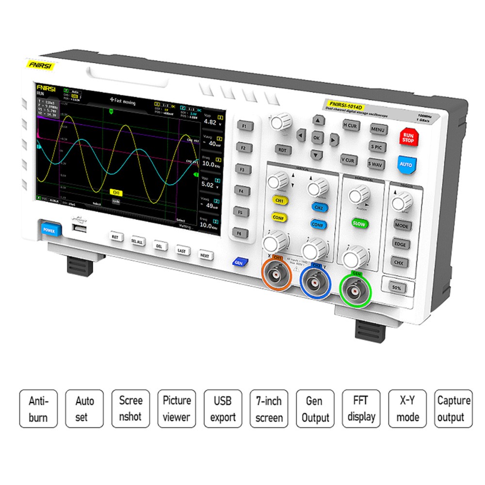 FNIRSI 1014D 2 in 1 Digital Oscilloscope 2 Channels