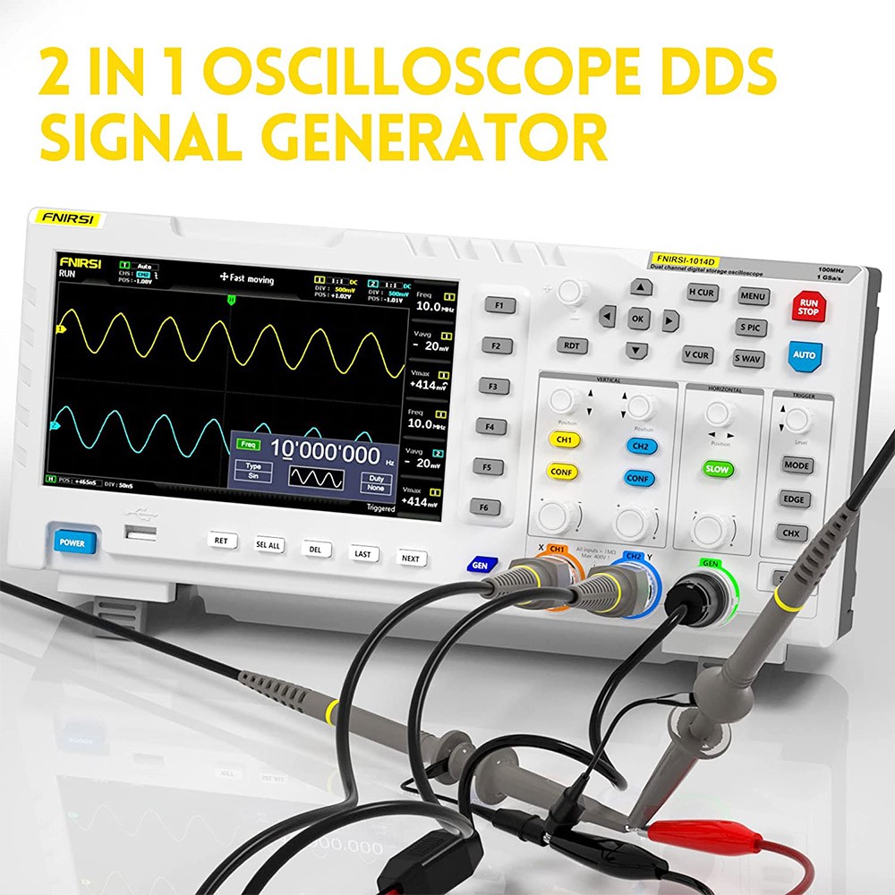 FNIRSI 1014D 2 in 1 Digital Oscilloscope 2 Channels