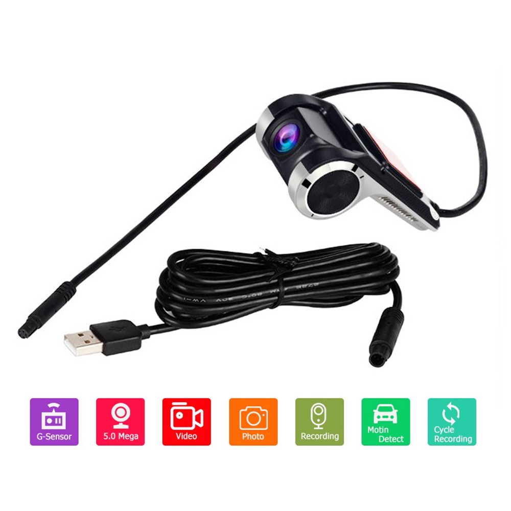Car DVR WiFi USB 2 in 1 1080P Wide Angle Video Recorder