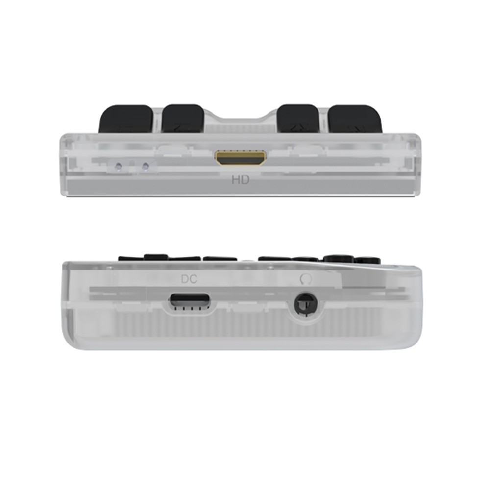ANBERNIC RG35XX Retro Handheld Game Console 64GB +128GB Transparent White