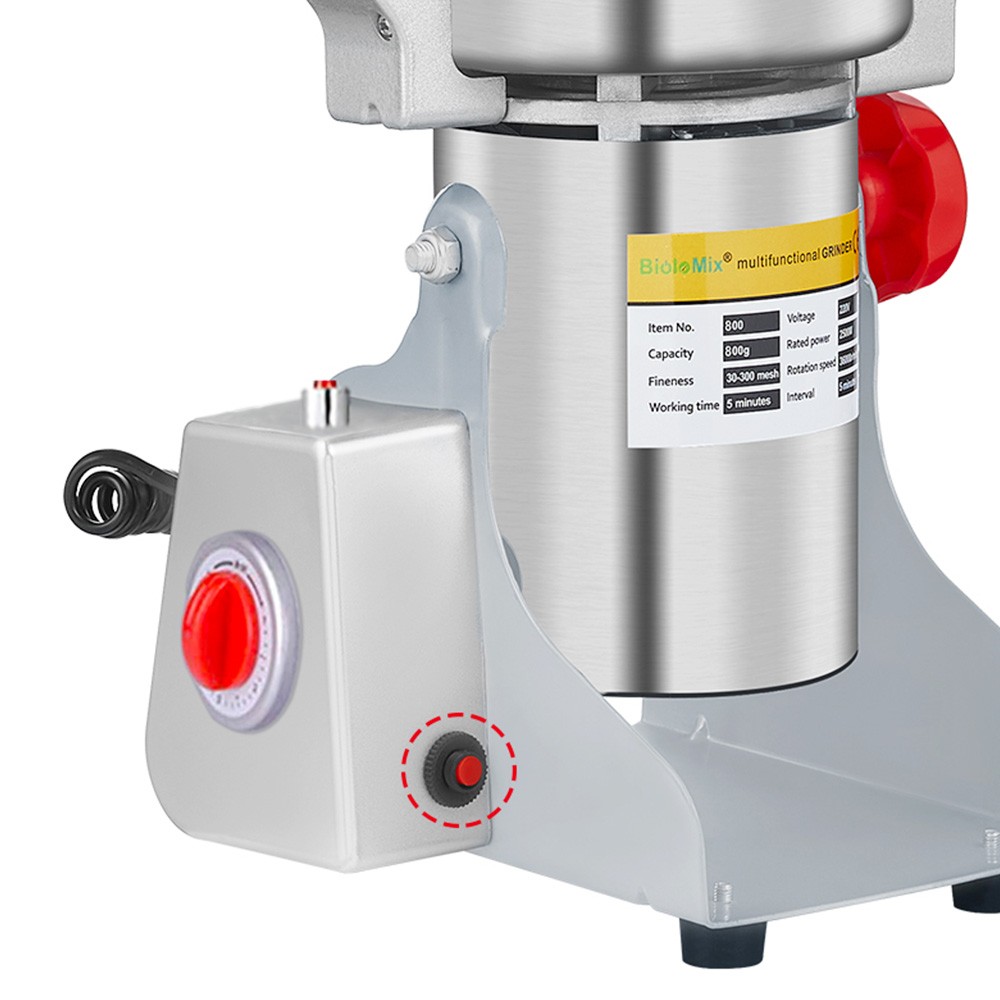 BioloMix 800g Electric Grain Grinder Mill, Spices Cereals Coffee Grinding