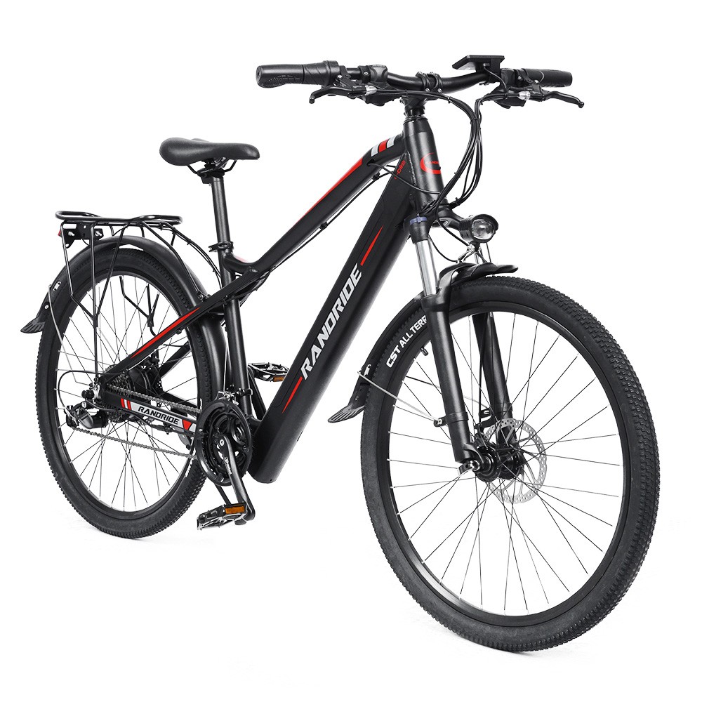 RANDRIDE Y90 Electric Bike 27.5in 48V 13.6AH 40Km/h 500W Motor Black