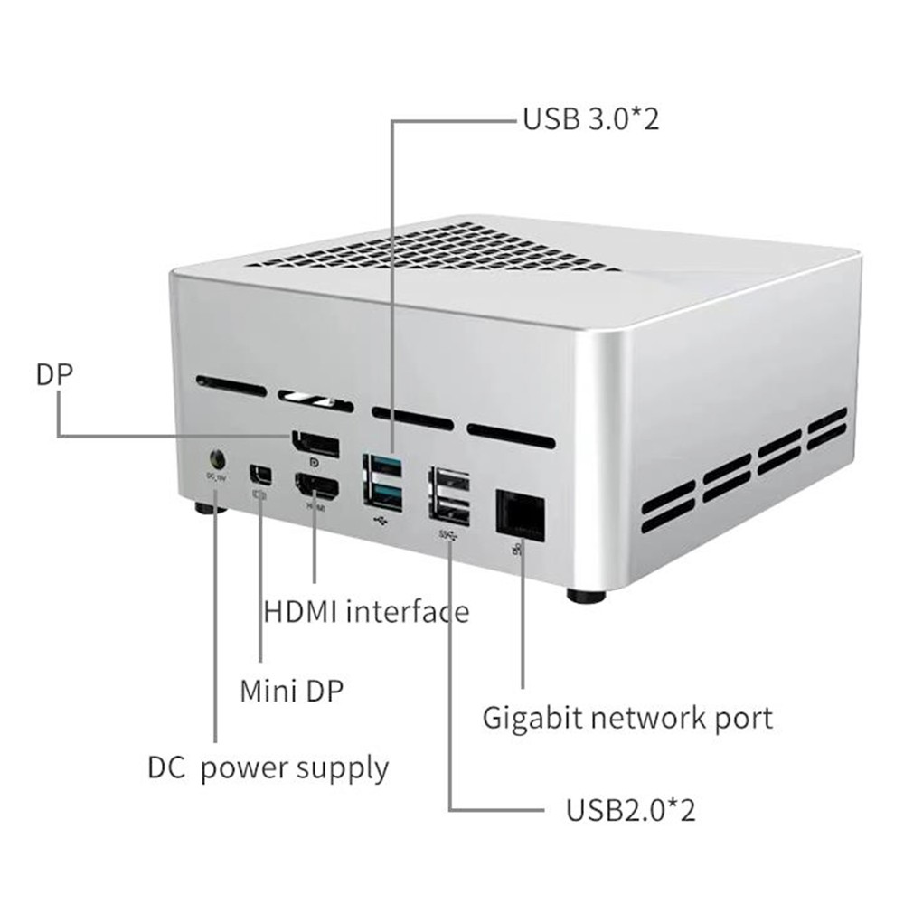 RX1 Mini PC Windows 11 4K Mini PC Intel i3-10100 CPU
