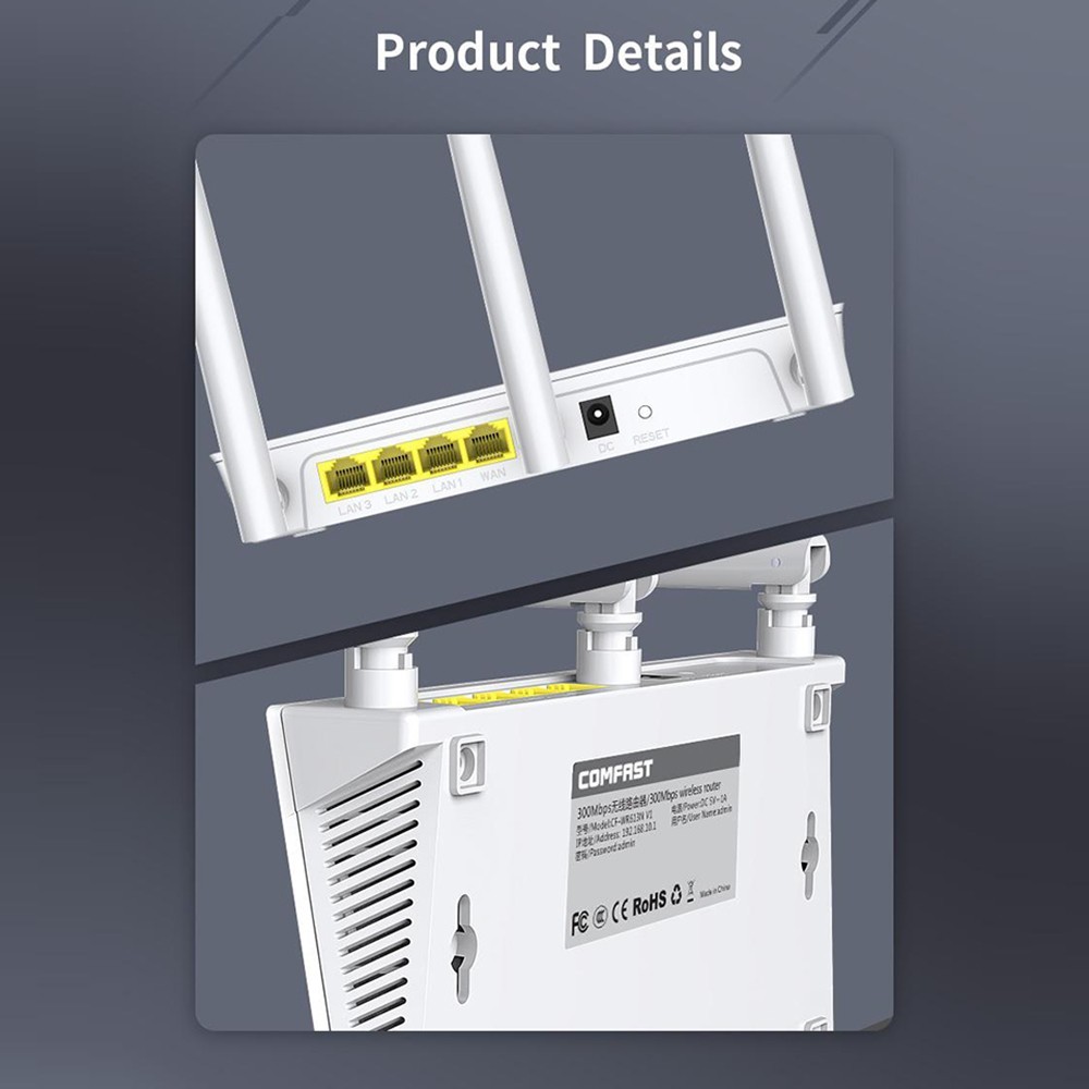 COMFAST WR613N 300Mbps Home Wireless Router EU