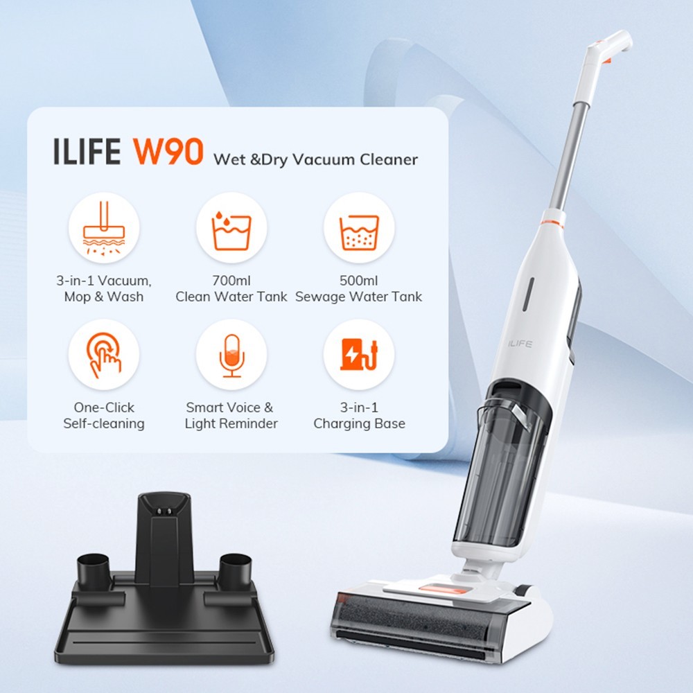 ILIFE W90 Cordless Wet Dry Vacuum Cleaner