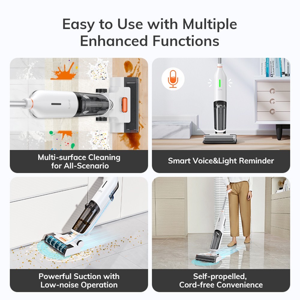 ILIFE W90 Cordless Wet Dry Vacuum Cleaner