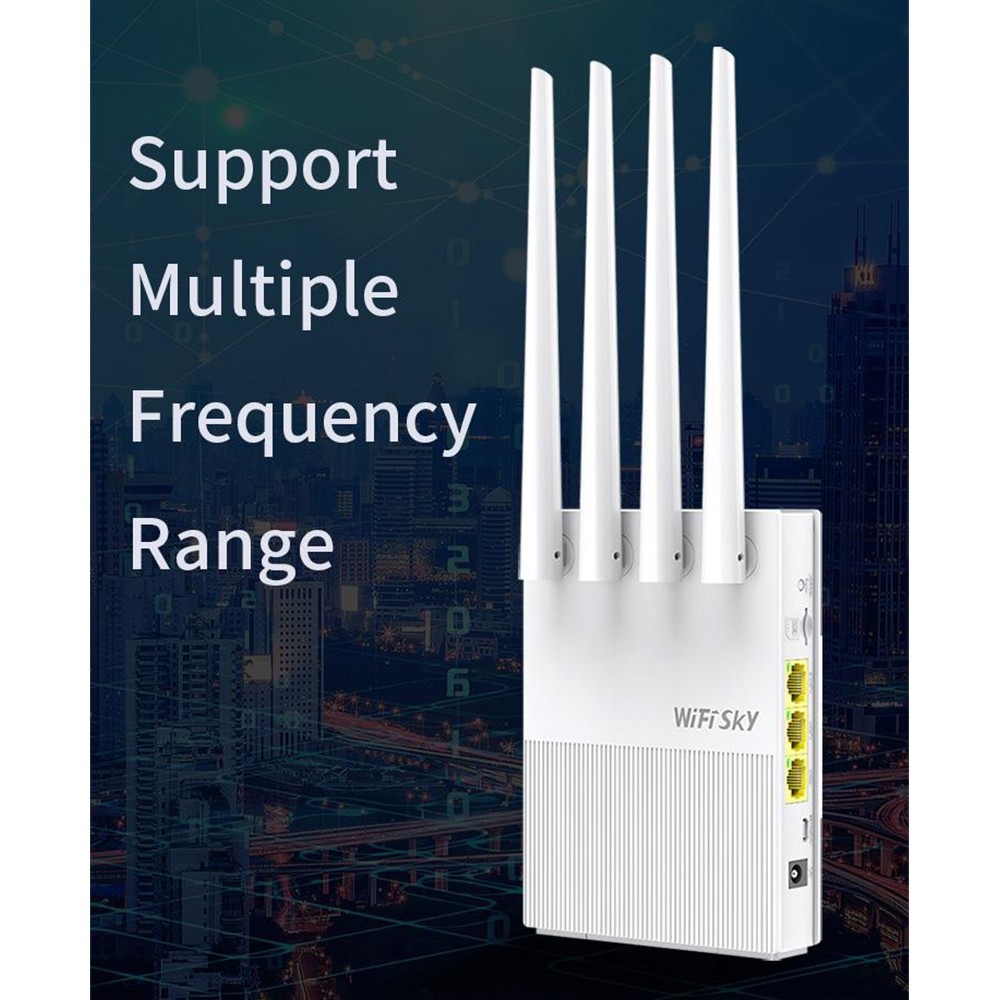WiFiSKY R642 300M High Power Wireless Router 4G to Wireless WiFi EU