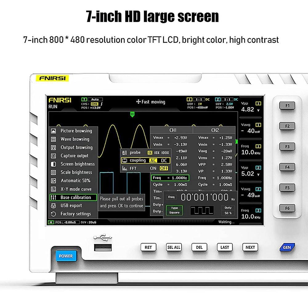 FNIRSI 1014D 2 in 1 Digital Oscilloscope 2 Channels