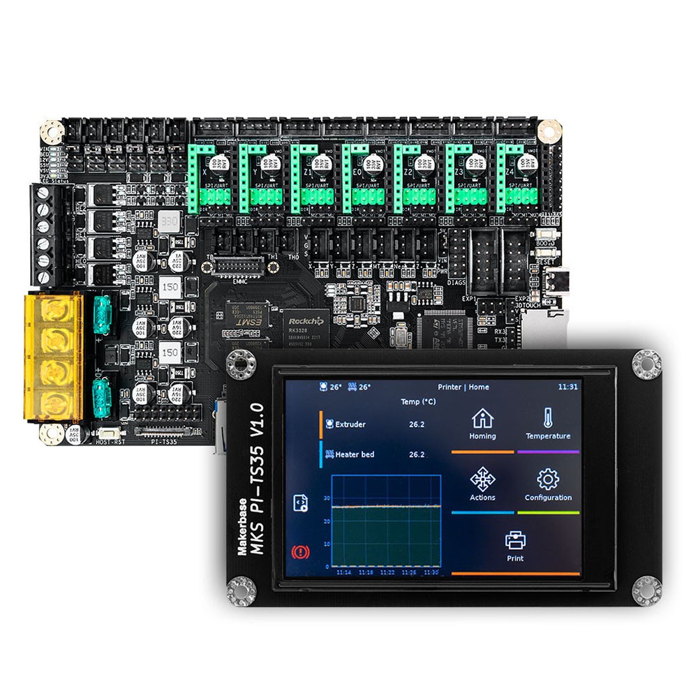 Makerbase MKS SKIPR V1.0 Control Board MKS PI-TS35 Screen Kit