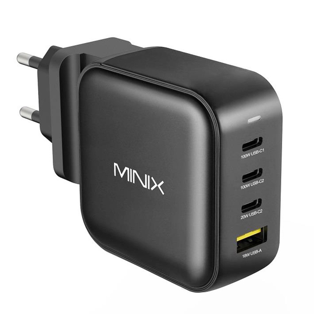 MINIX P3 100W Fast Charger, 3* Type-C + 1* USB-A Ports